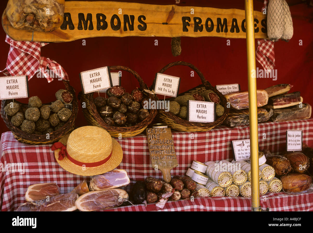 Market stall Salon Provence France Stock Photo - Alamy