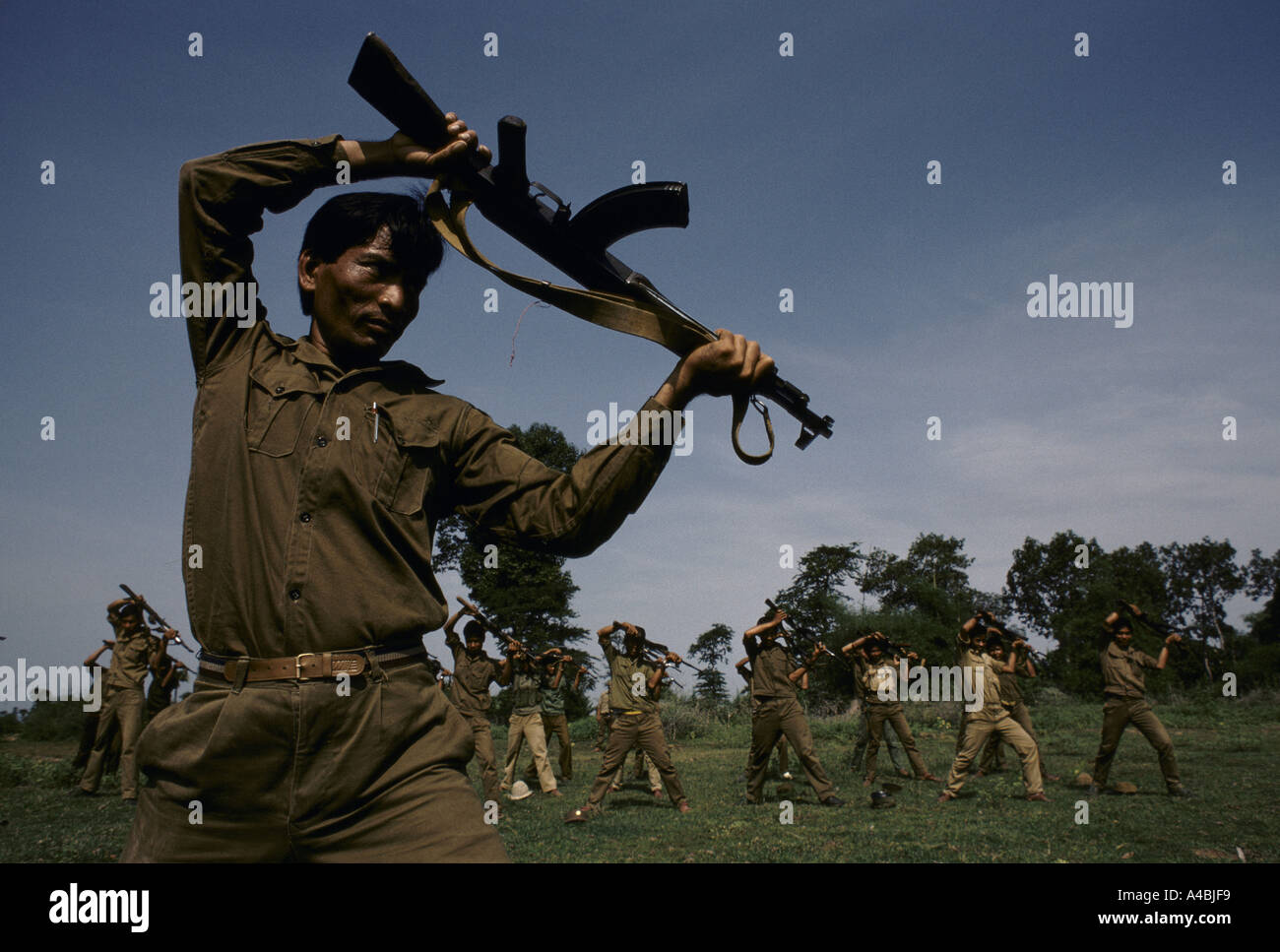 Government soldiers train village based militias as local lines of ...