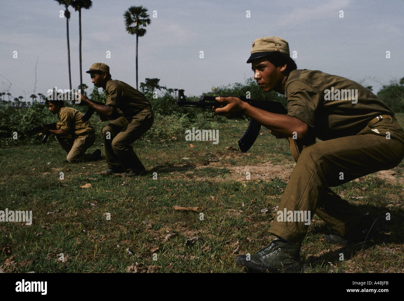 Government soldiers train village based militias as local lines of ...