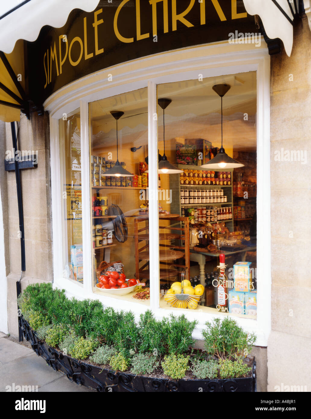 window shopping at a French delicatessen, local deli, food, business ...