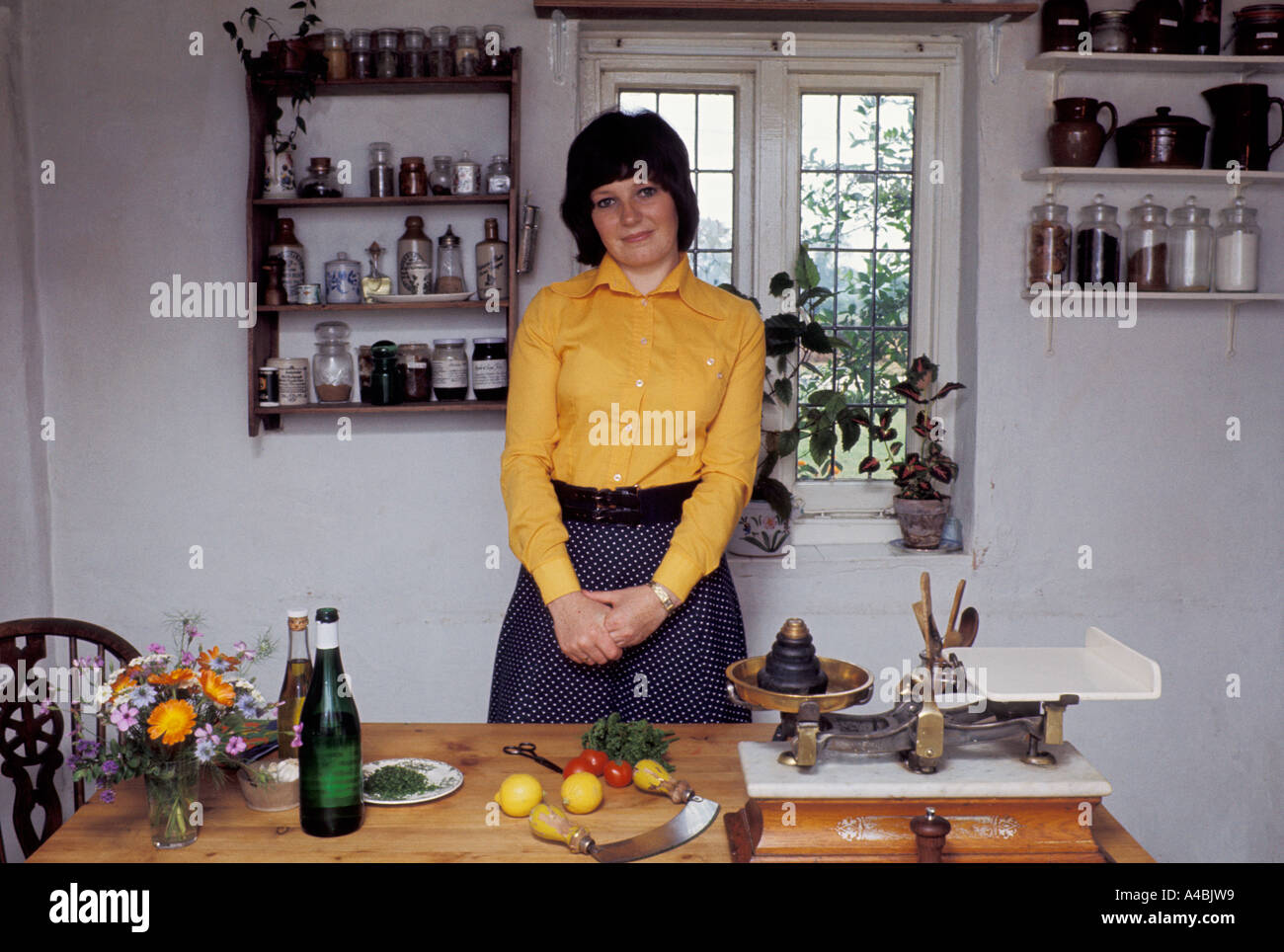 Delia Smith Cookery book writer and television presenter 1973 Stock ...