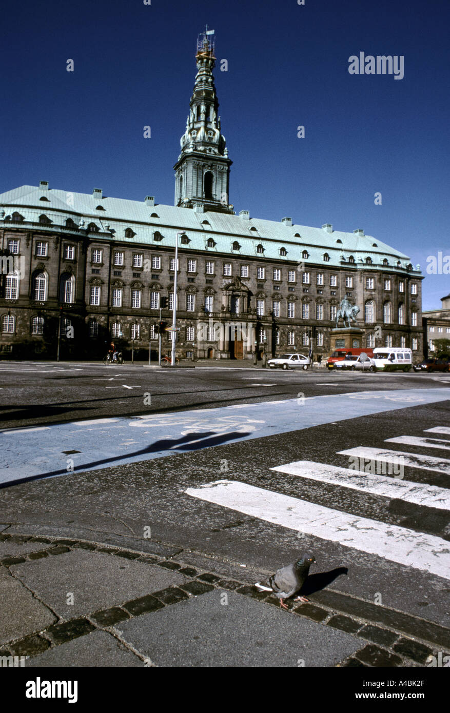 Christiansborg palace on slotsholmen hi-res stock photography and ...