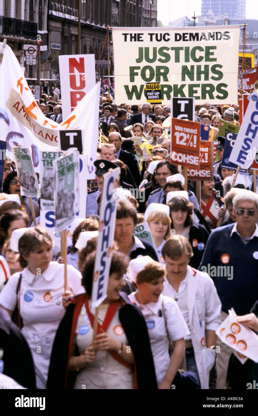 nhs day of action 1982 Stock Photo - Alamy