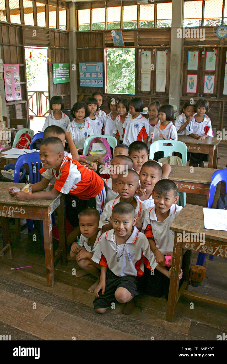 Thai children and in a classroom at School Thailand Stock Photo - Alamy