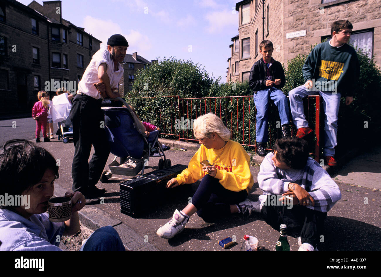 Possil Park Glasgow one of the city's most run down housing estates ...