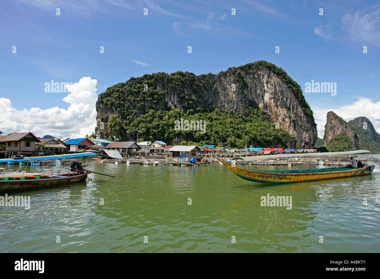 Thailand Phang Nga National Park Village Island Ko Pannyi Stock Photo ...