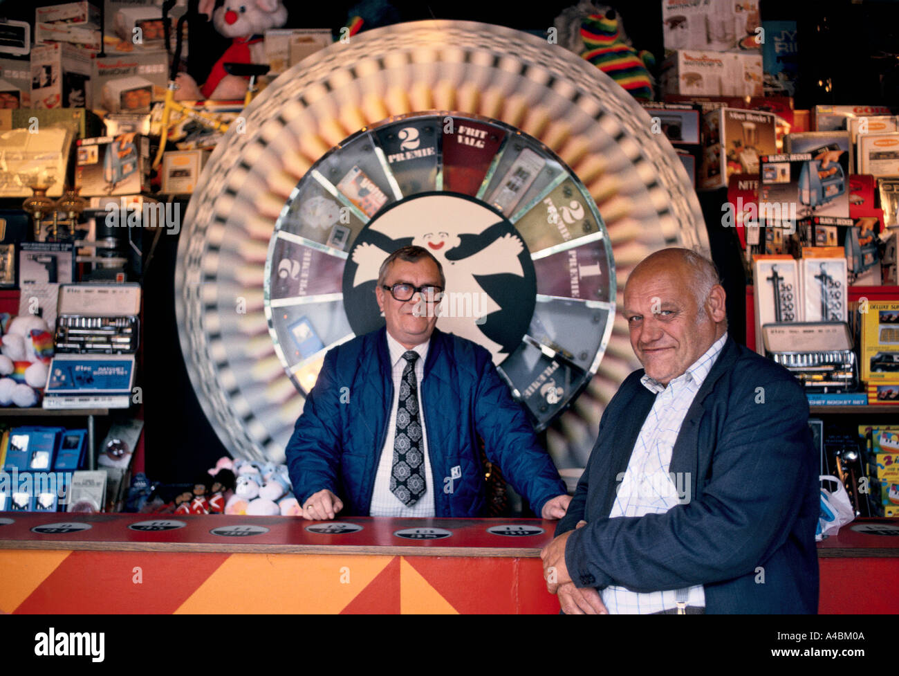 A stall holder in the Tivoli Gardens, Copenhagen, Denmark 1989 Stock ...