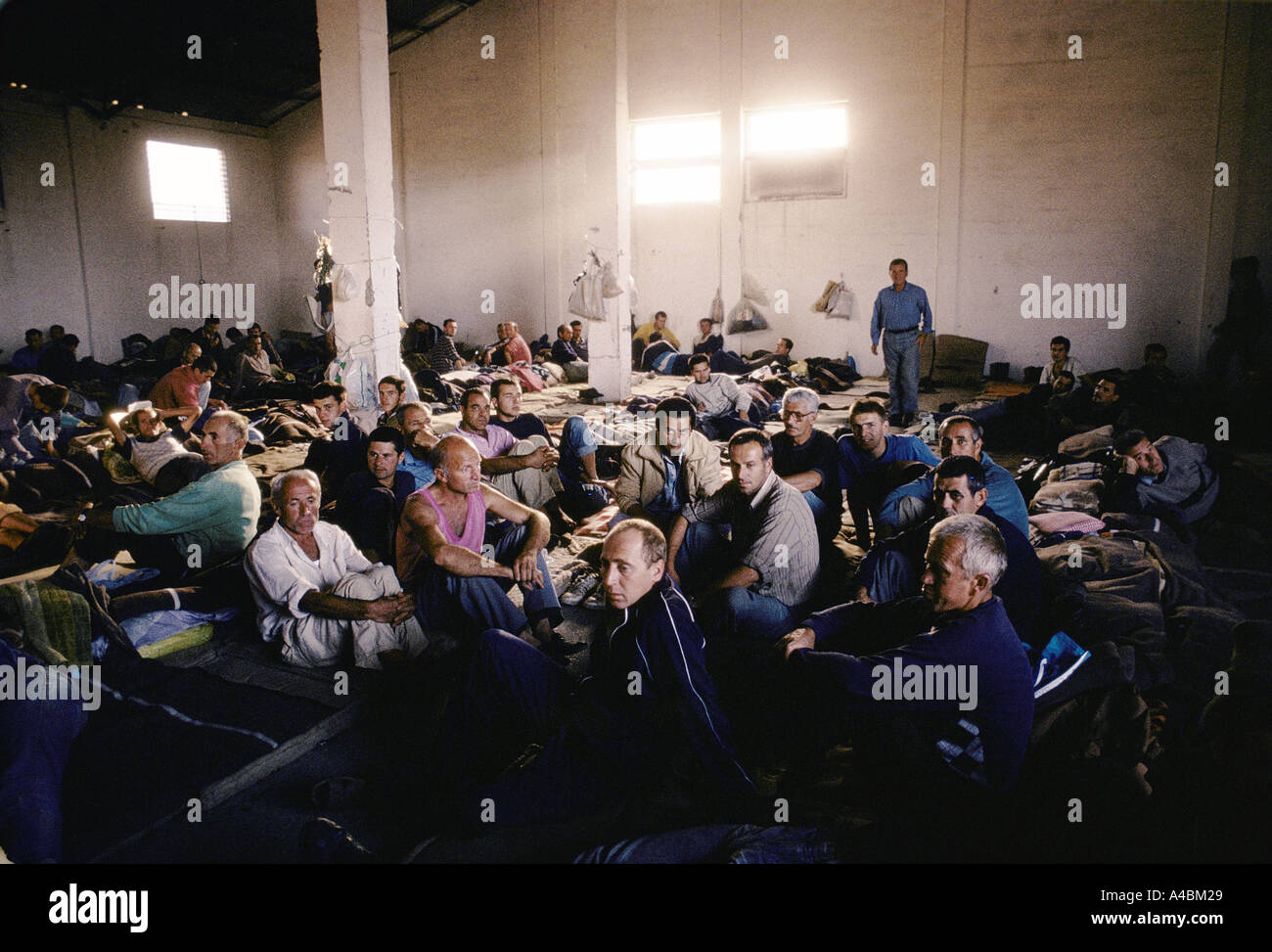 A building compound at Batkovici prison camp where about 1,000 Muslims ...