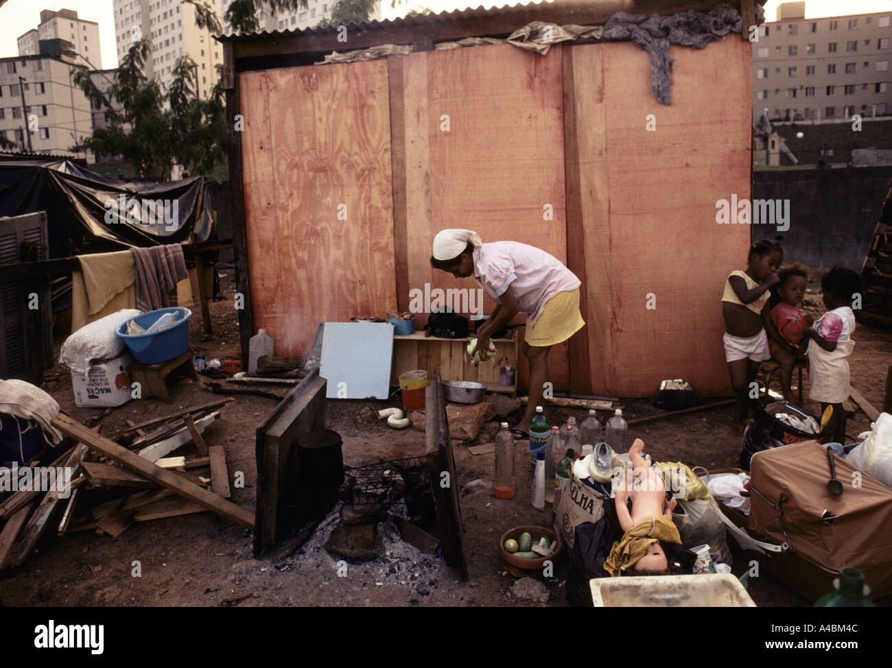 Jardim de Saude community, Sao Paul, Brazil. Homeless families have ...