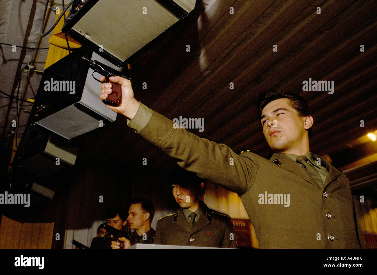 Target practice in the KGB's training school, Moscow, Russia, USSR ...