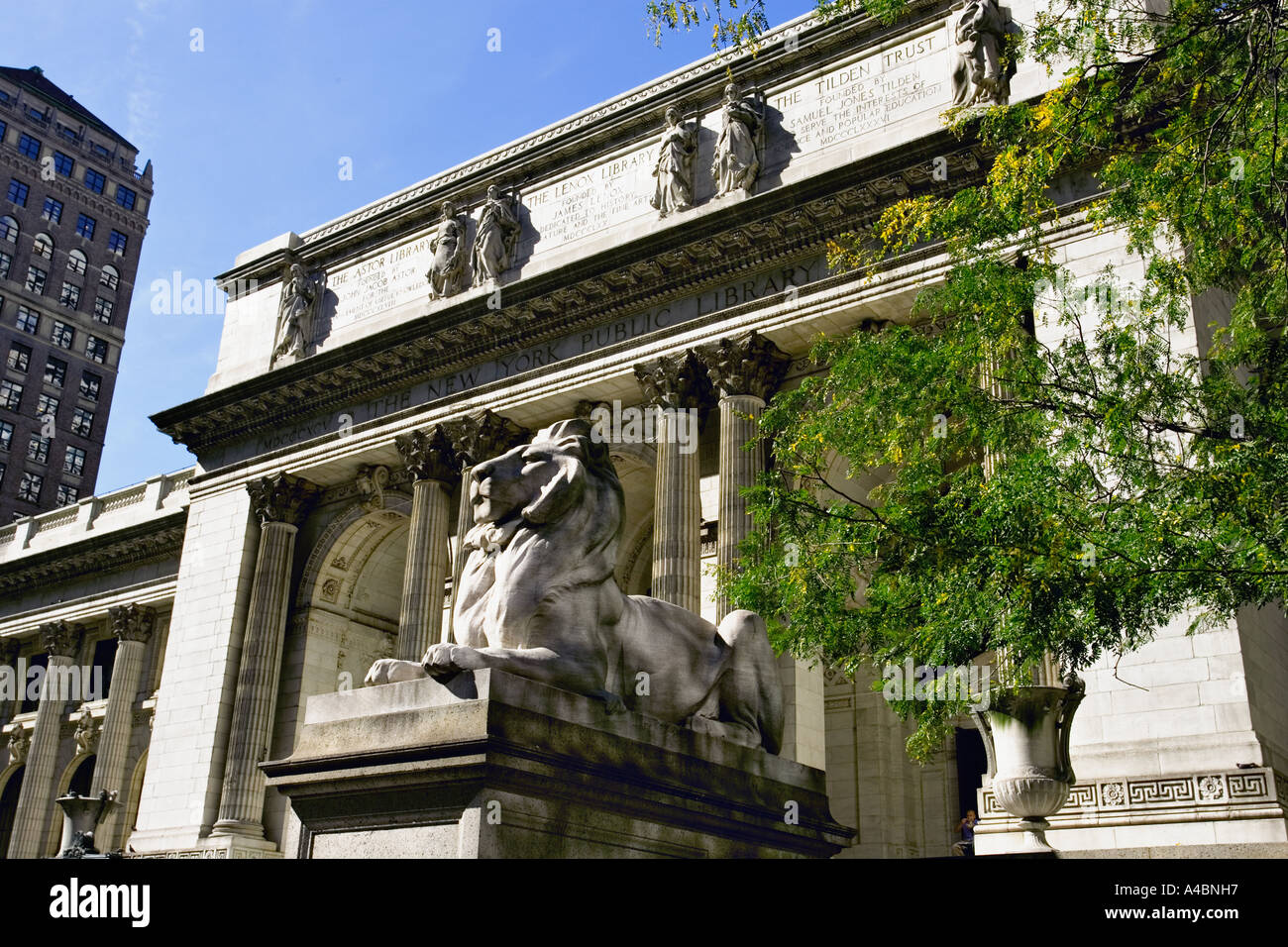 The New York Public Library in Midtown Manhatten Stock Photo - Alamy