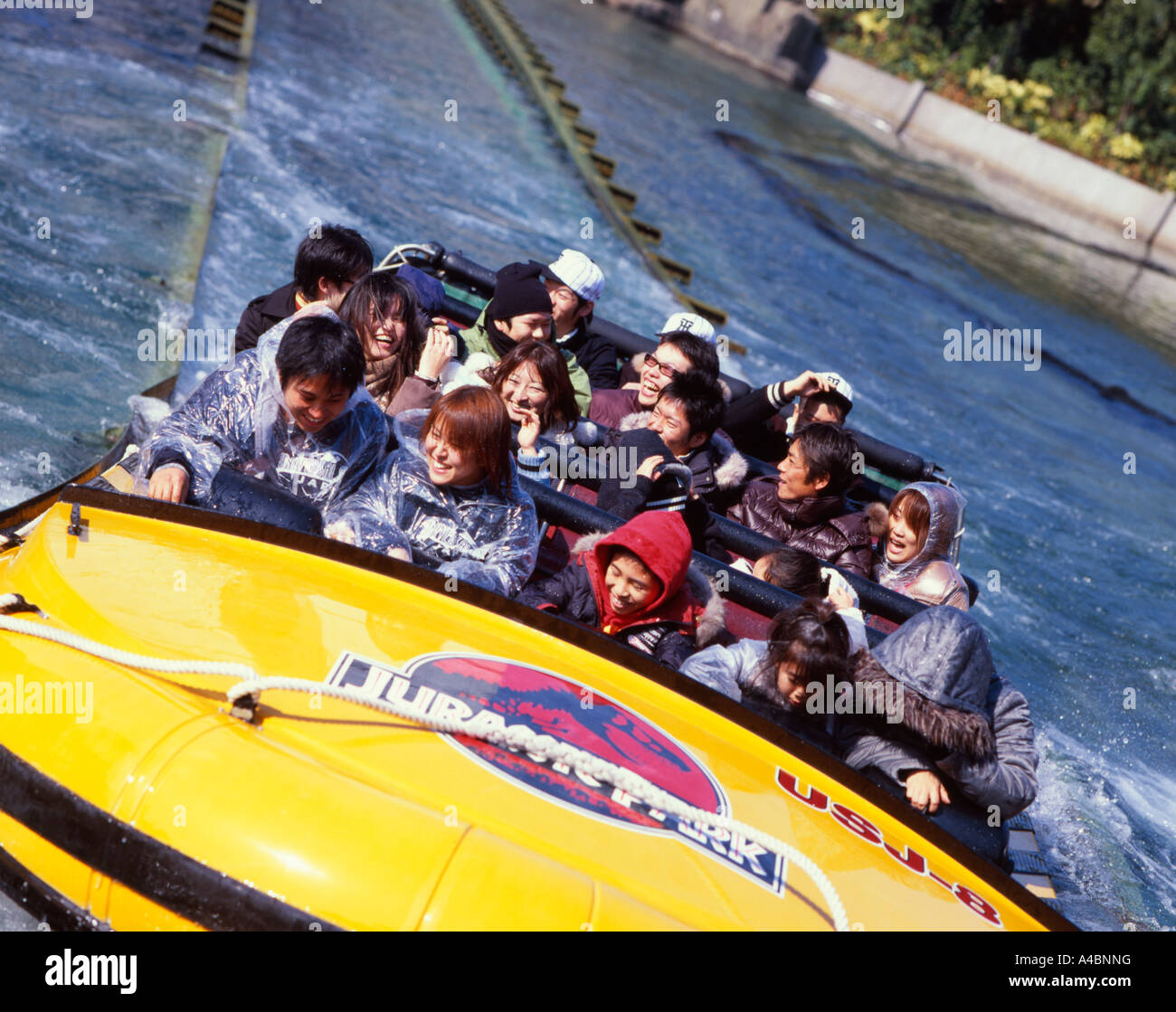 Universal Studios Japan, USJ, Osaka, Japan. Jurassic Park River ...