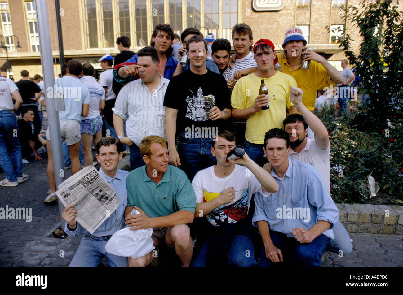 england supporters euro 88 w germany Stock Photo - Alamy