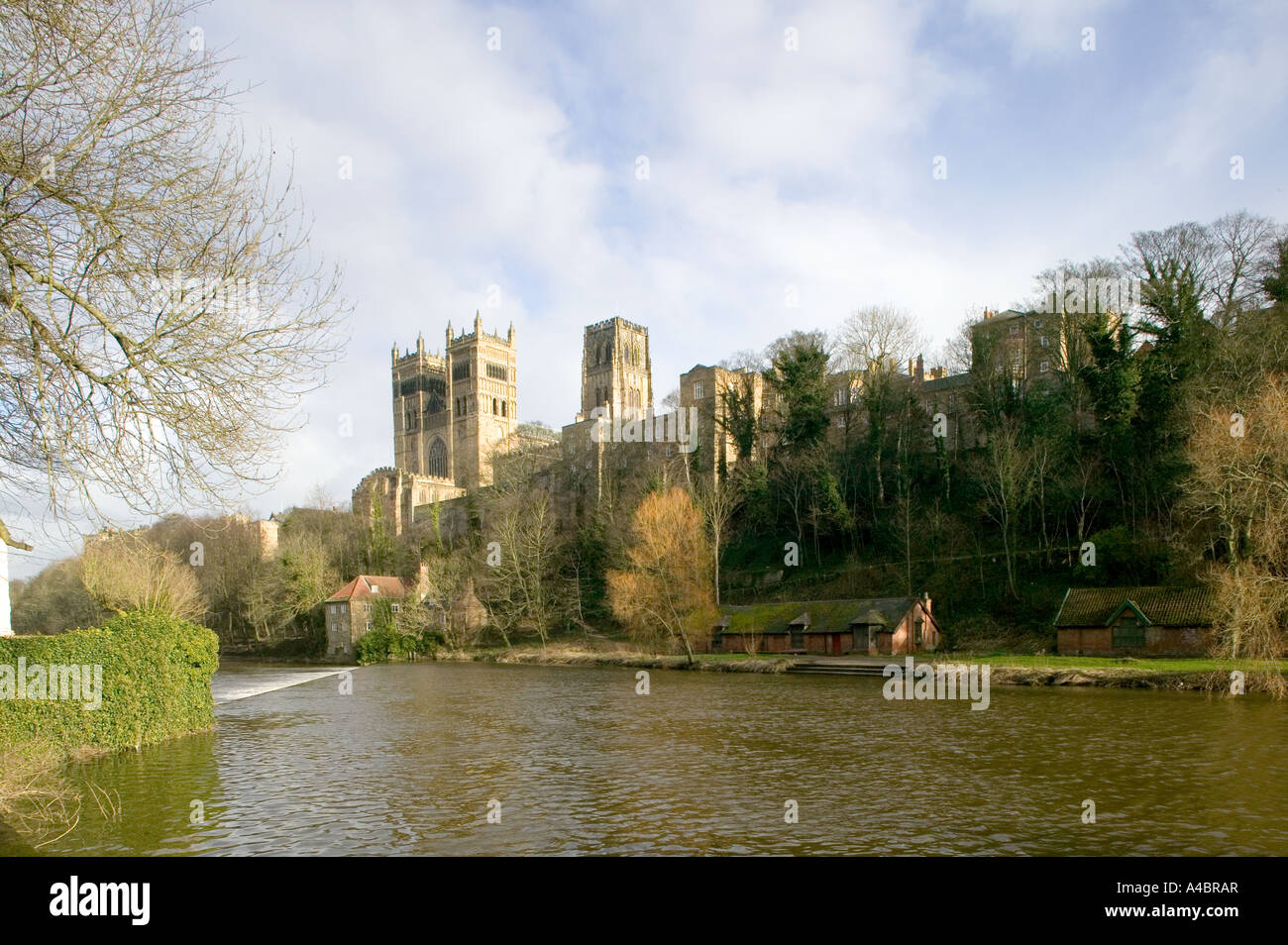 Durham Cathedral on River Wear Stock Photo - Alamy