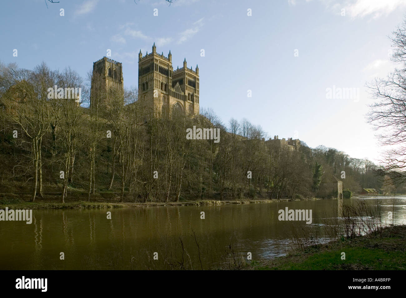 Durham Cathedral on River Wear Stock Photo - Alamy