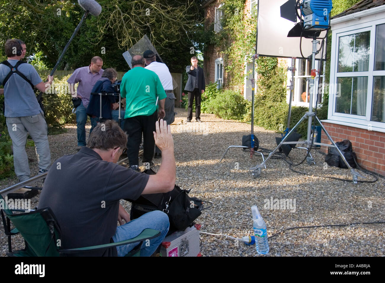 Director Robin Bextor conducts a scene in the short feature Norfolk ...