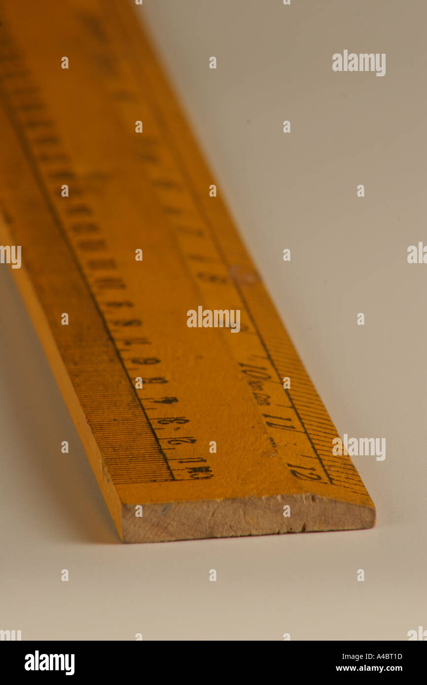 Wooden ruler hi-res stock photography and images - Alamy