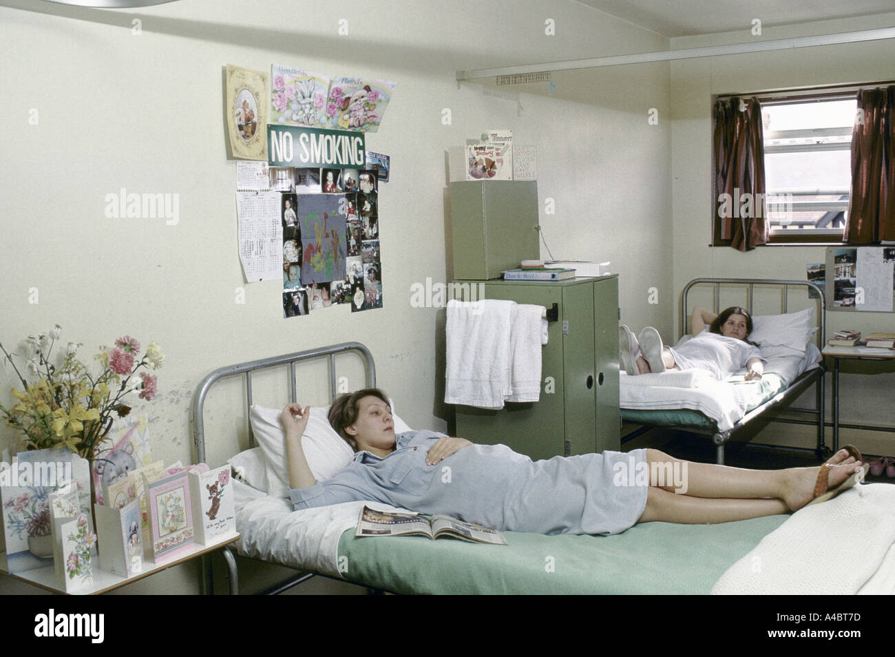 Askham Grange Women Prison Two Pregnant Inmates Lying On Their Bed York