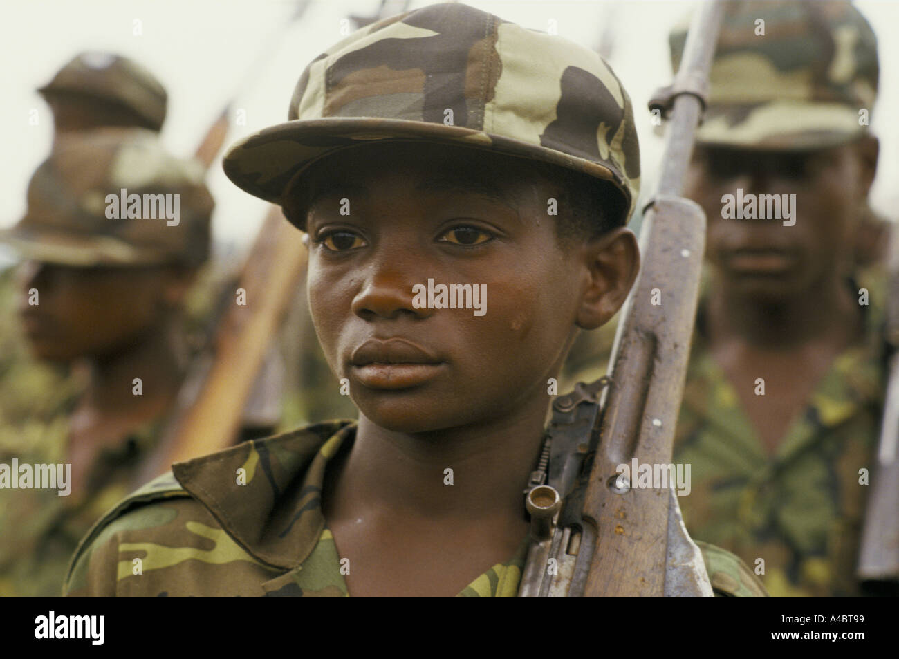 Boy soldiers in the Ugandan Army in Kampala to celebrate the first ...