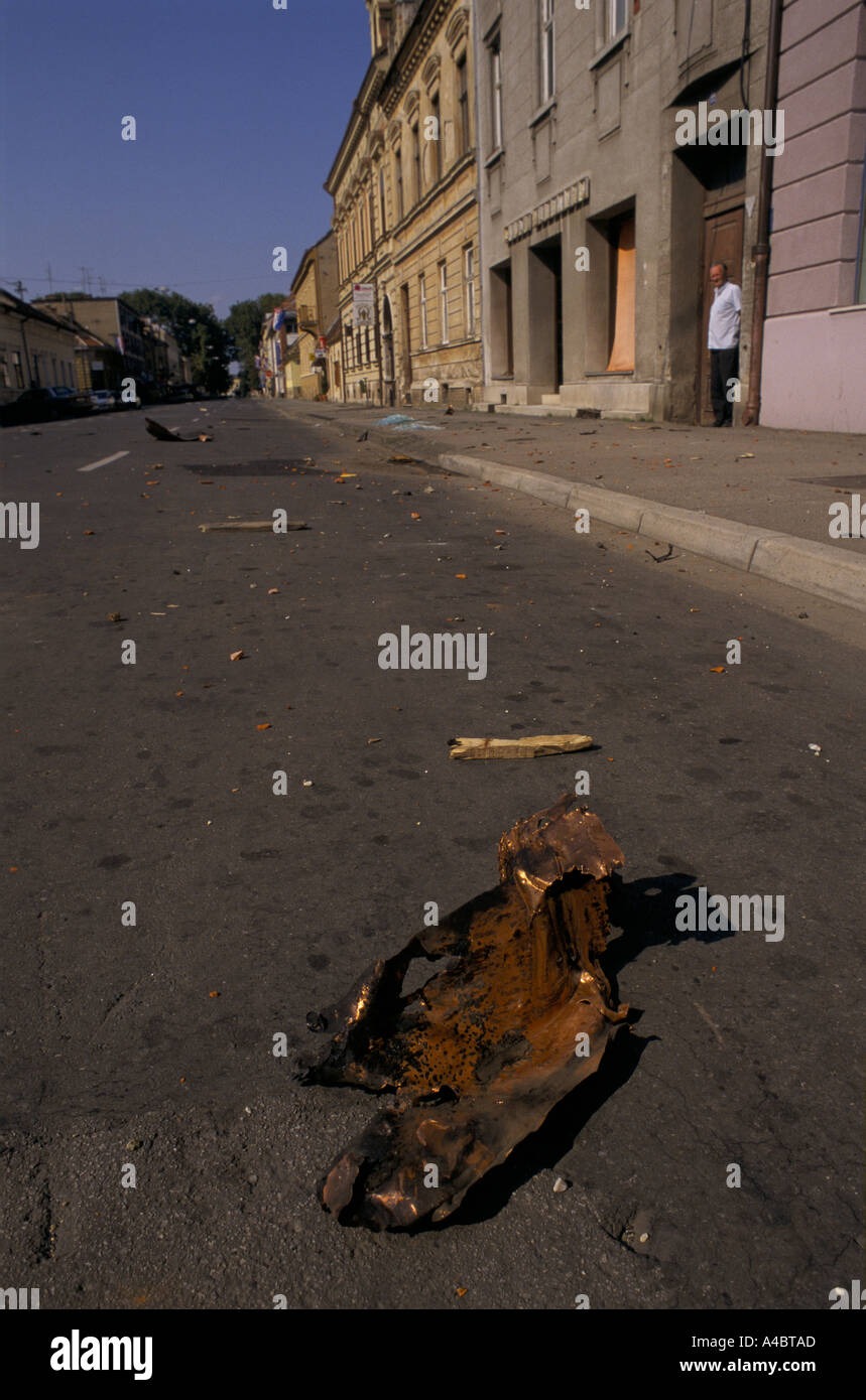 croatia recapture of krijina 8 95 shell casing and damage from krijina ...