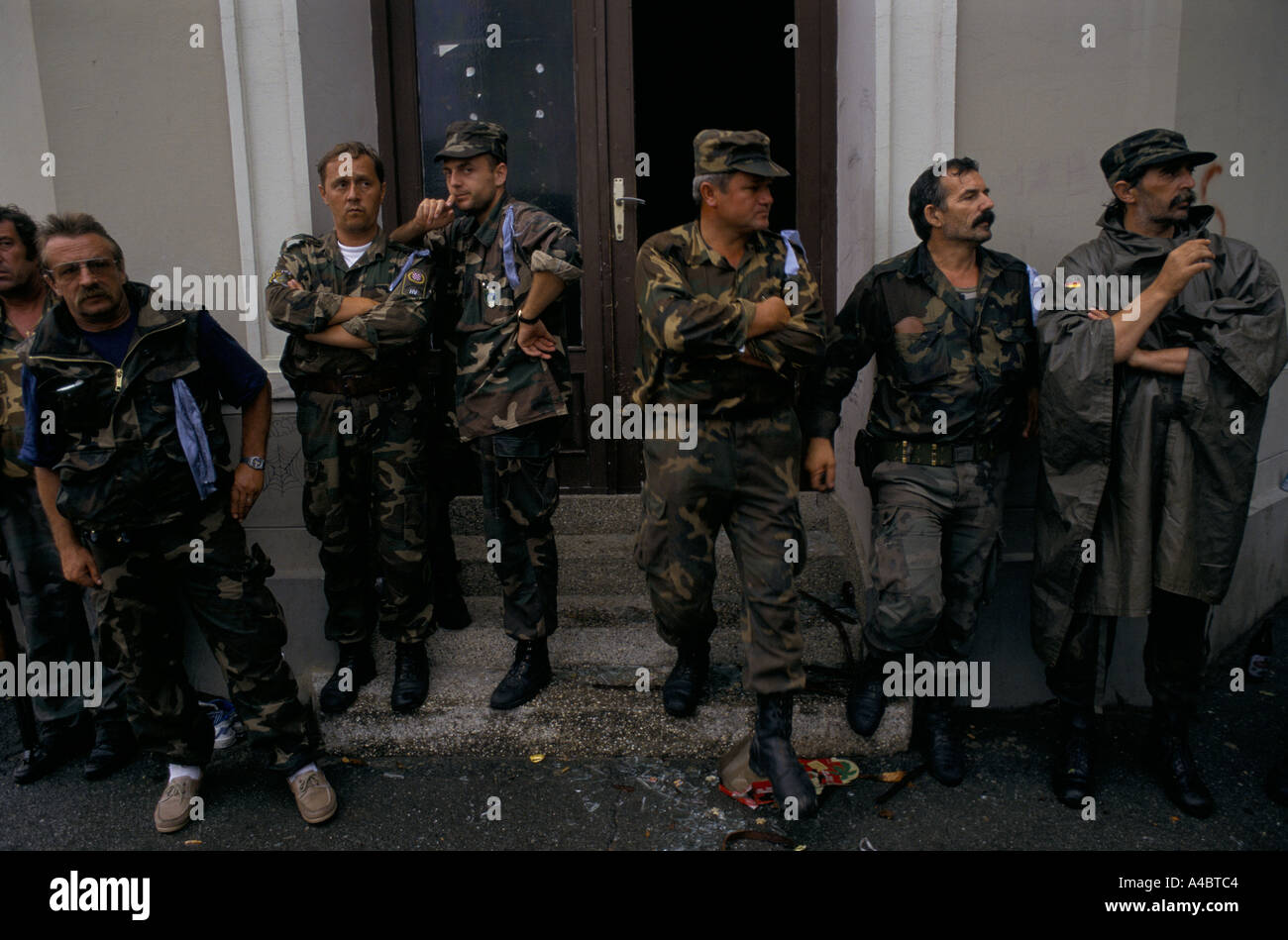 Croatian re-capture of Krajina, Aug 95: Croat soldiers at Glina Stock ...