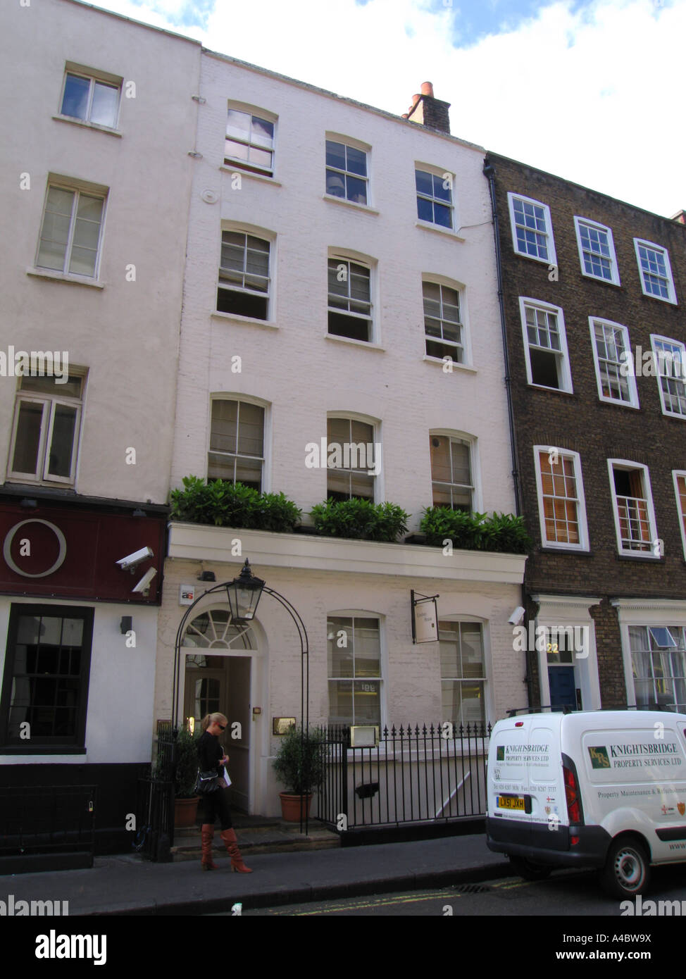 Lindsay House restaurant 21 Romilly Street London UK Stock Photo - Alamy