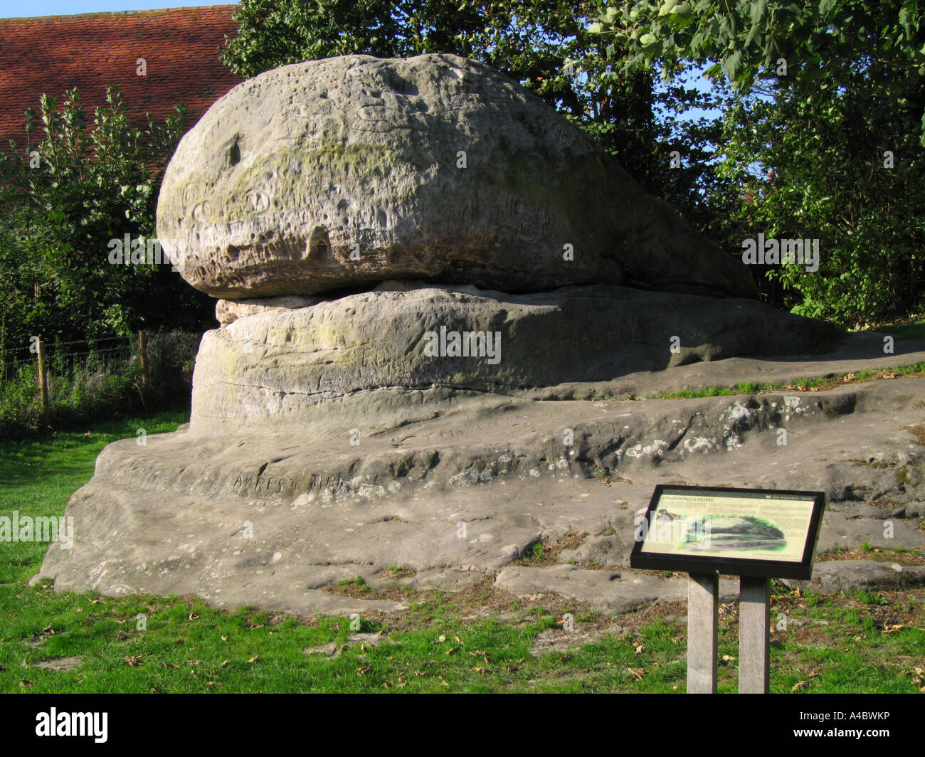 Chiding Stone Chiddingstone Kent UK Stock Photo - Alamy