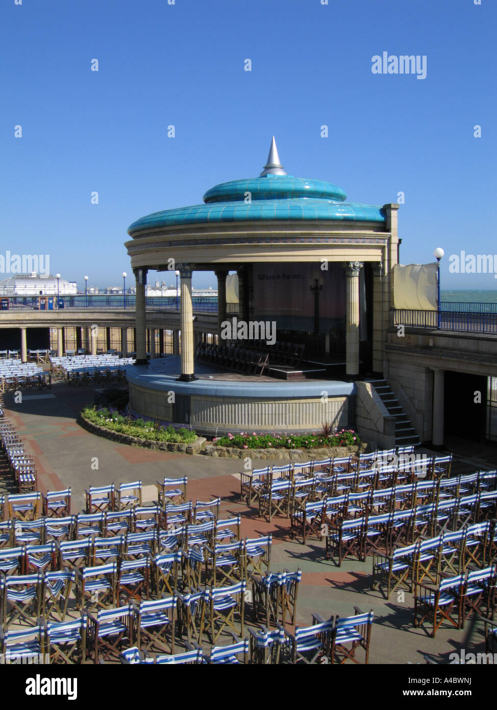 Bandstand on the seafront Eastbourne Sussex UK Stock Photo - Alamy