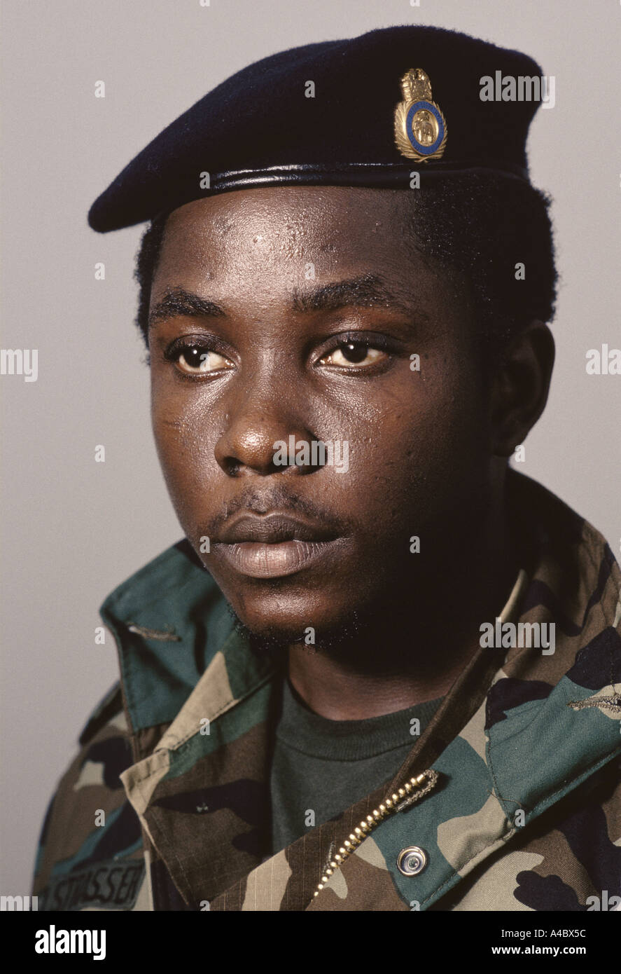 Captain Valentine Strasser, 27, Leader of the Provisional Ruling ...