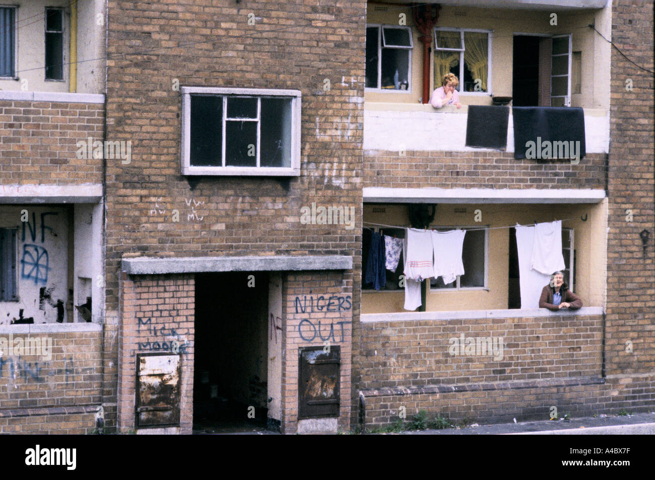old poor housing in toxteth Stock Photo - Alamy