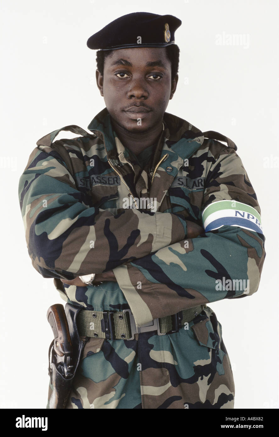 Captain Valentine Strasser, 27, Leader of the Provisional Ruling ...