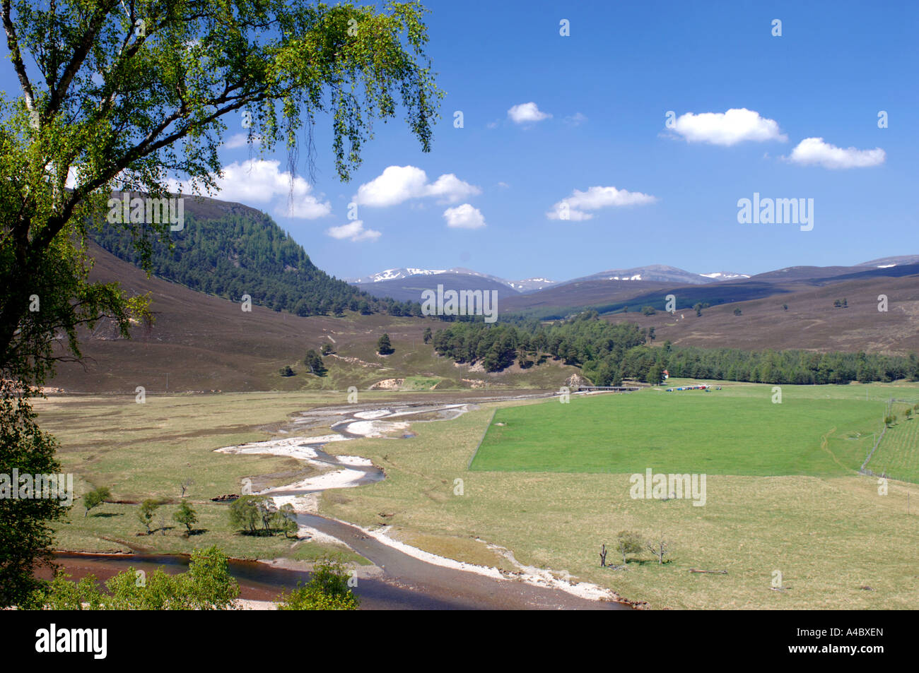Rivers Quoich and Dee in the Cairngorms National Park, Braemar ...