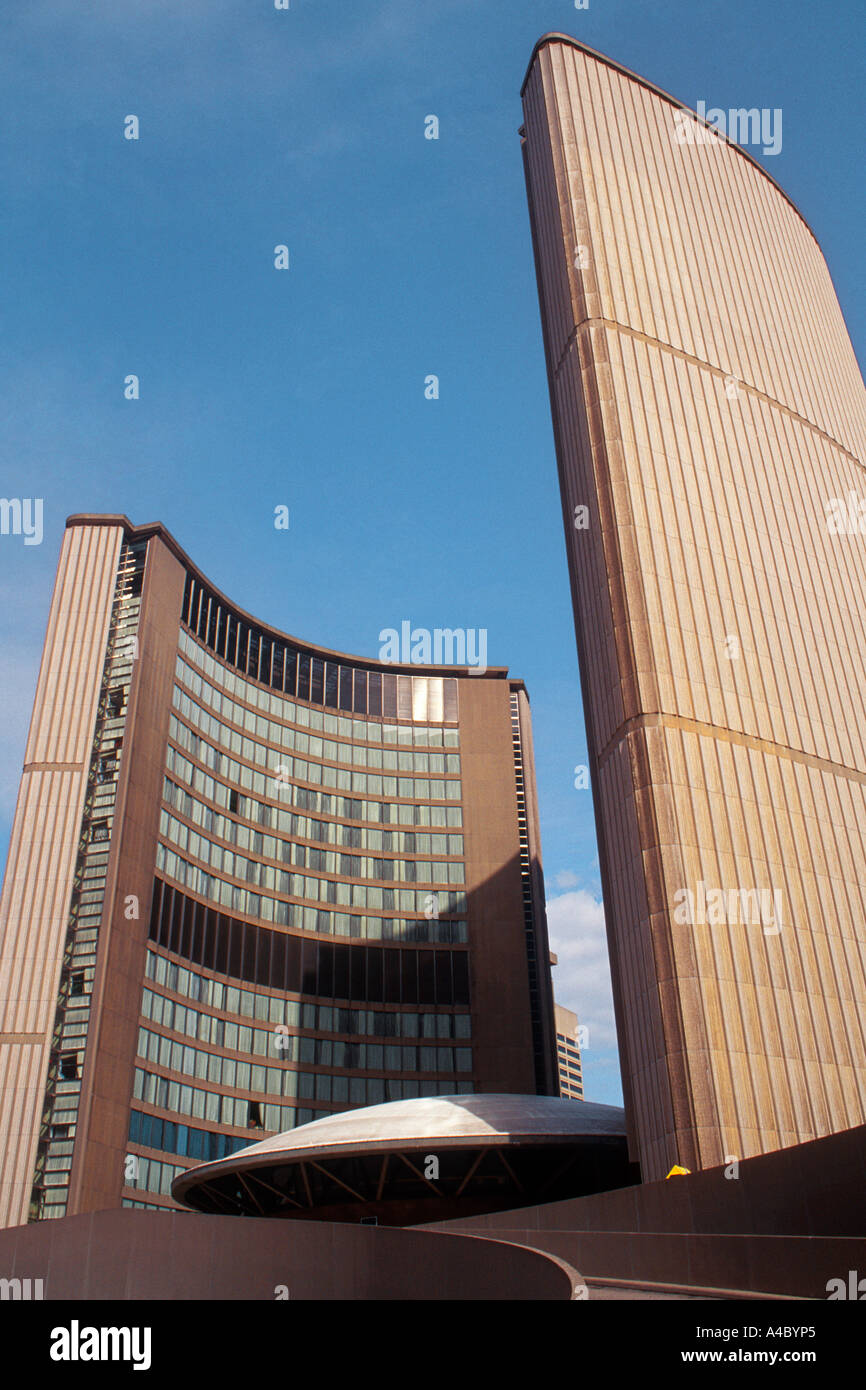 Ontario Canada Toronto Downtown New City Hall Modern Municipal Building ...