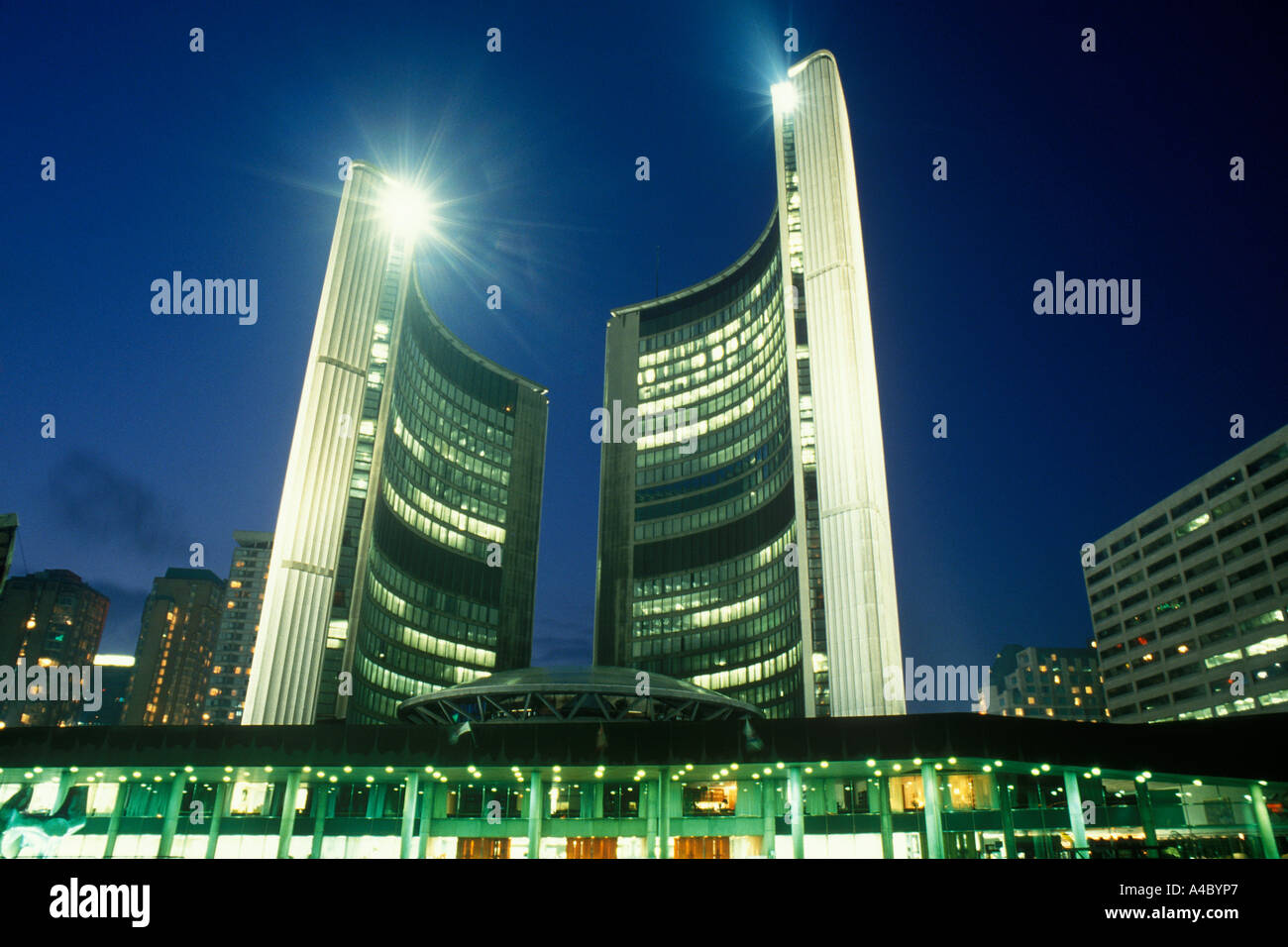 Ontario Canada Canadian Toronto Downtown New City Hall Modern Municipal ...