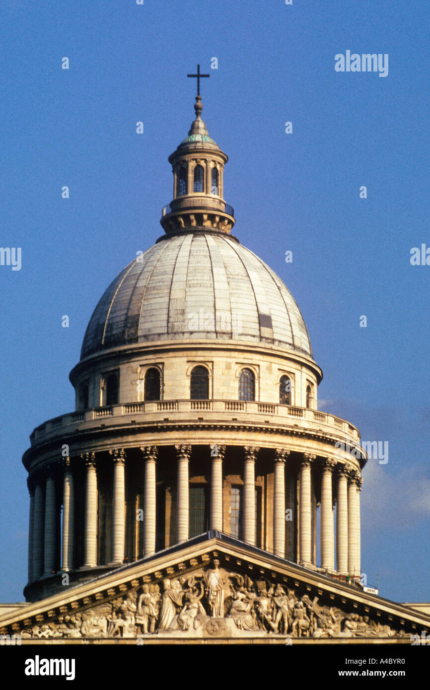 Europe Paris France The Dome of The Pantheon Stock Photo - Alamy