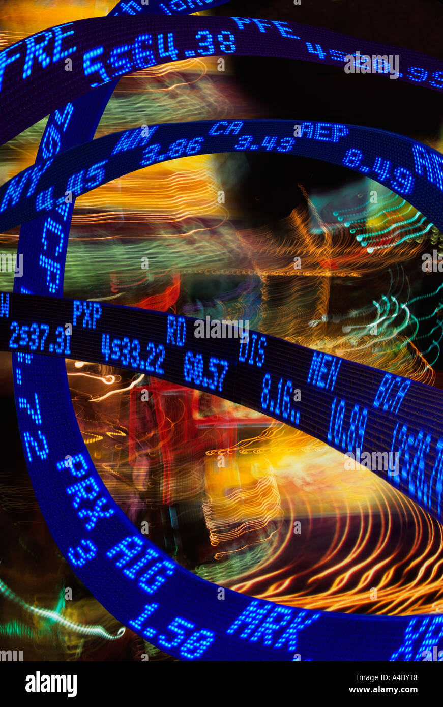 Stock Market Ticker Tape