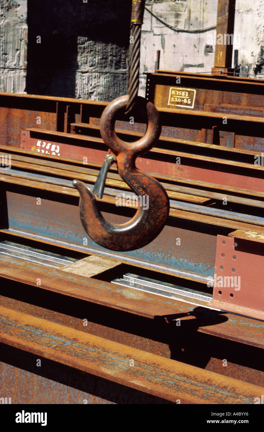 Heavy duty construction hook. Industrial hoisting hook for lifting ...