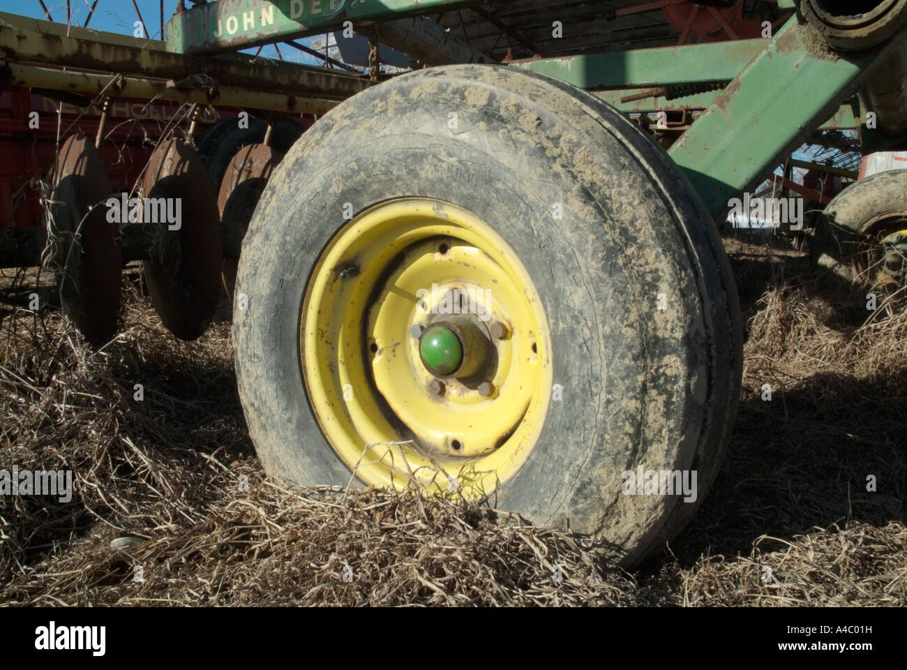 Farm Equipment Close up of ploughing equipment Stock Photo - Alamy