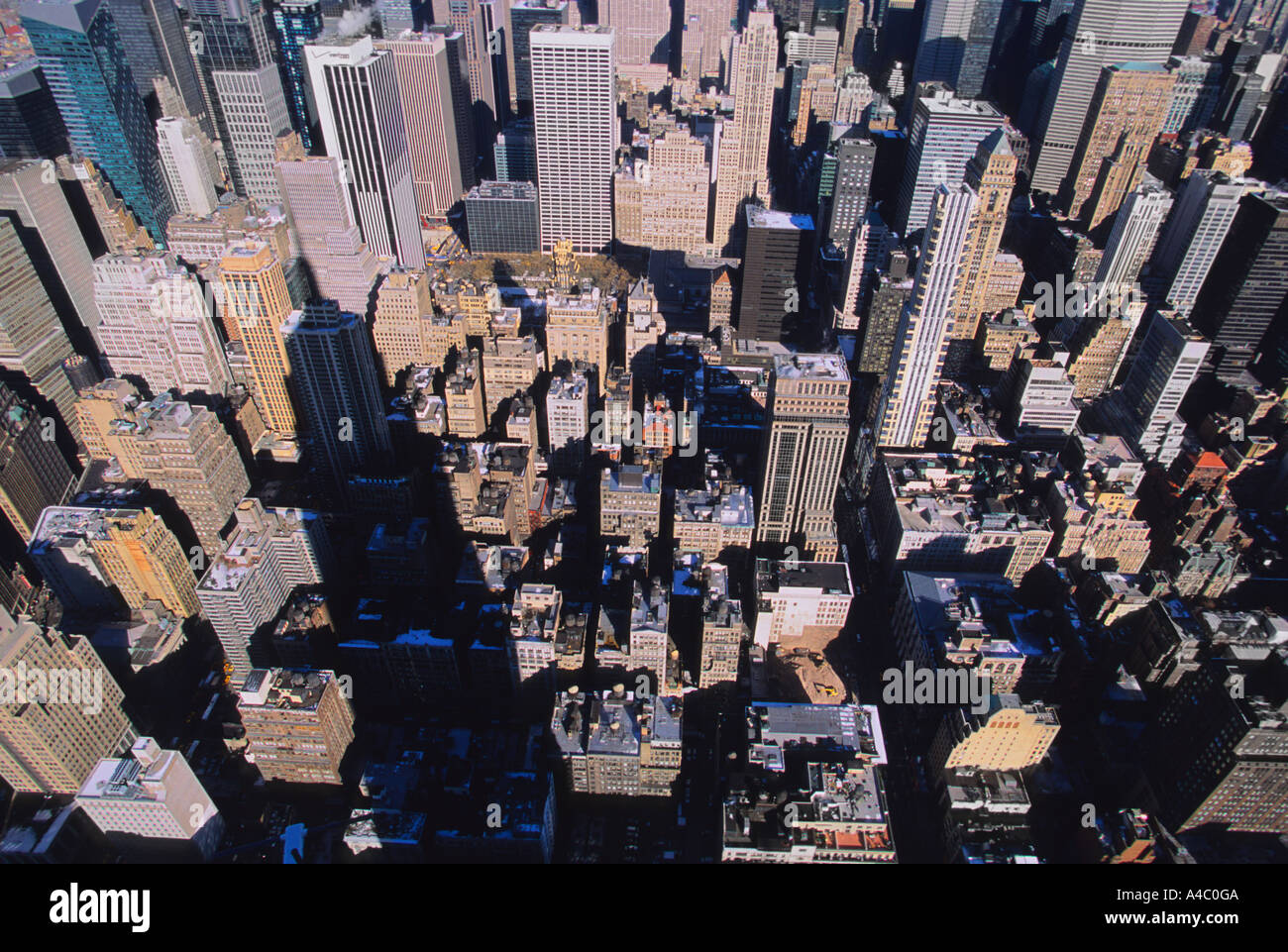 New york high rise building with building shadow hi-res stock ...