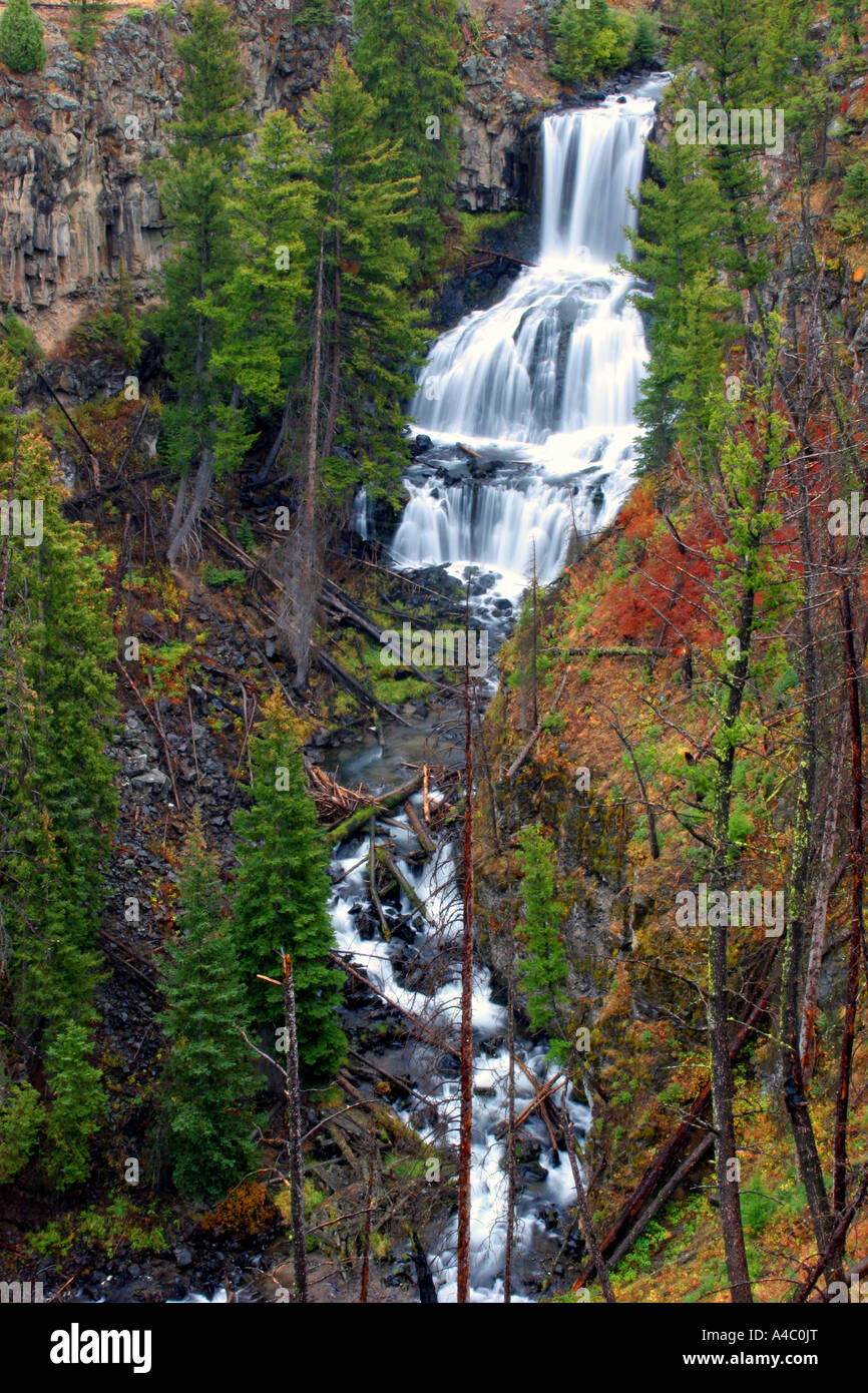 undine falls, yellowstone national park, wyoming Stock Photo - Alamy