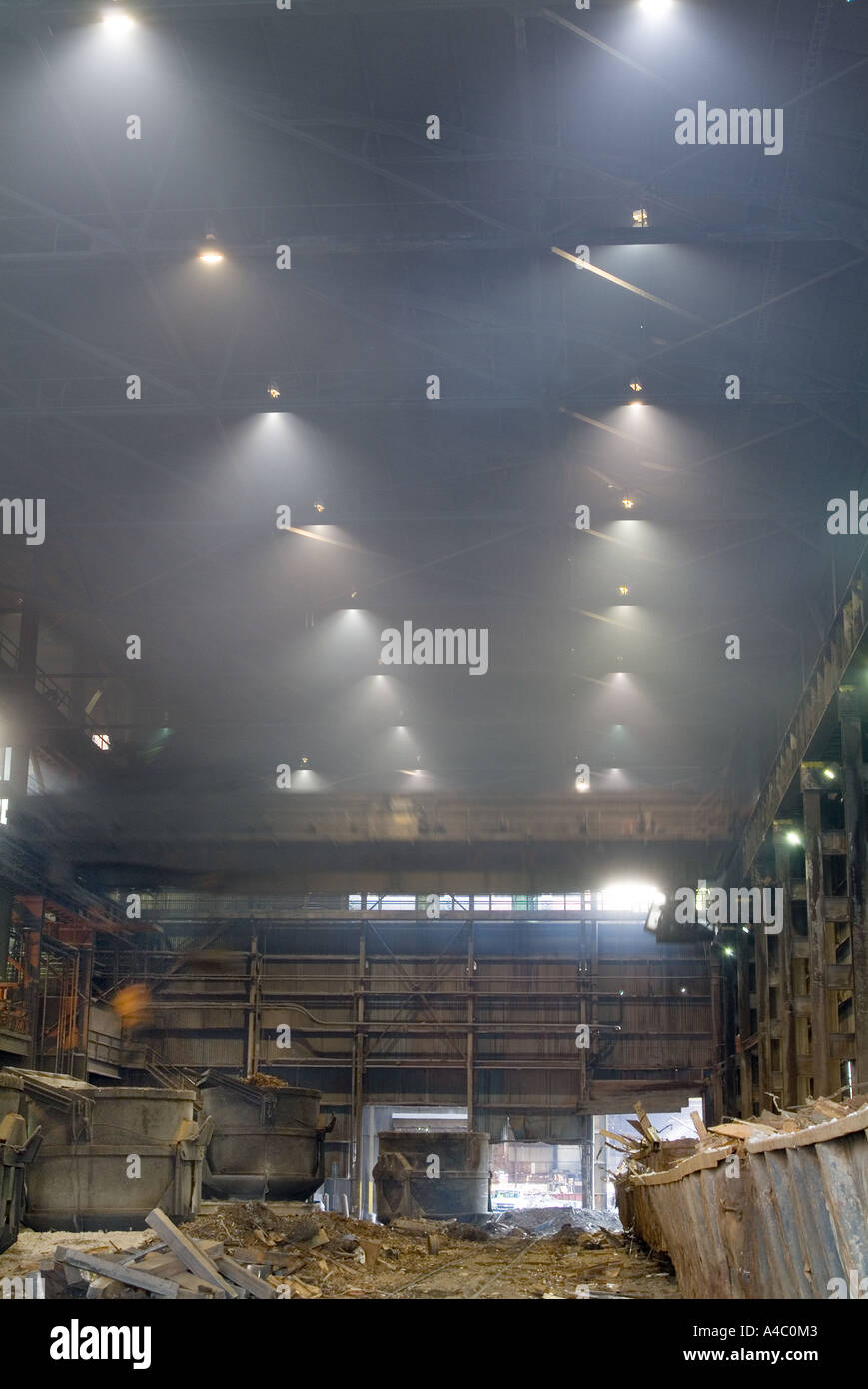 Dusty Dirty Industrial Steel Mill Factory Stock Photo - Alamy