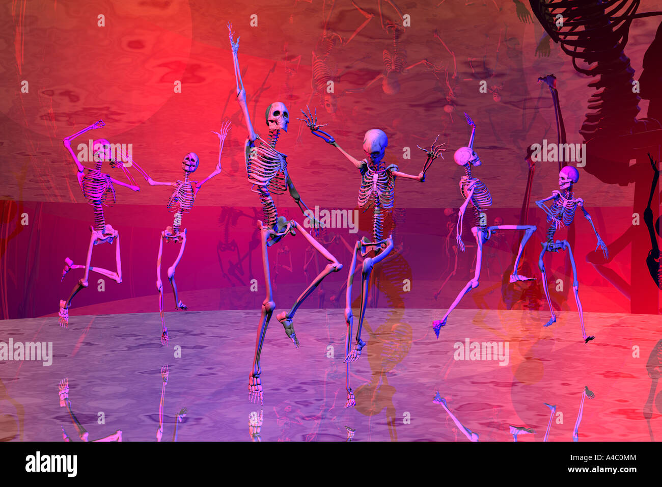 The Halloween dance Stock Photo - Alamy