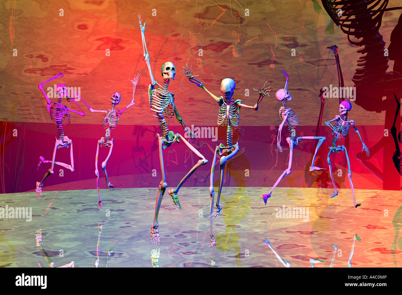 The Halloween dance Stock Photo - Alamy
