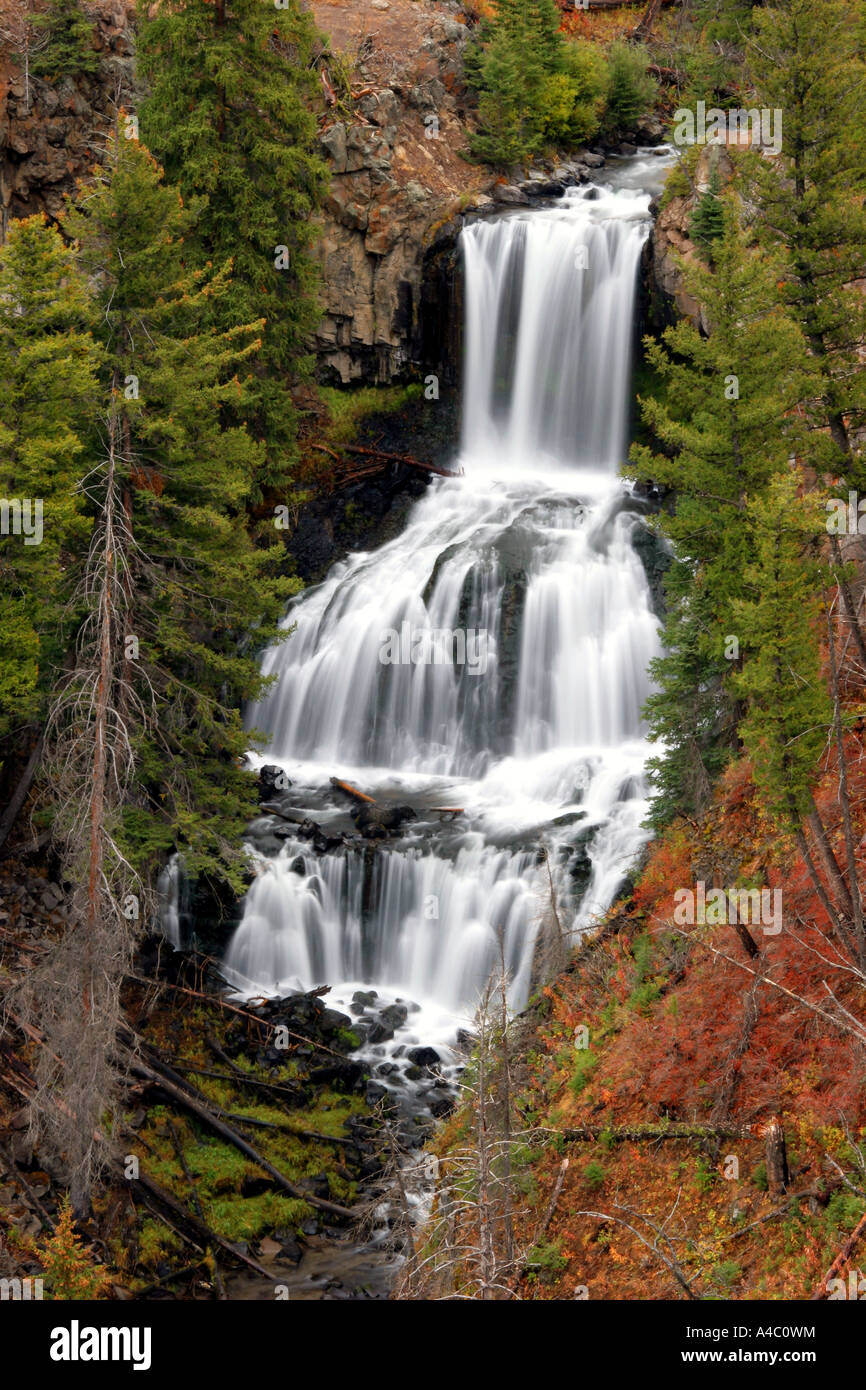 undine falls, yellowstone national park, wyoming Stock Photo - Alamy
