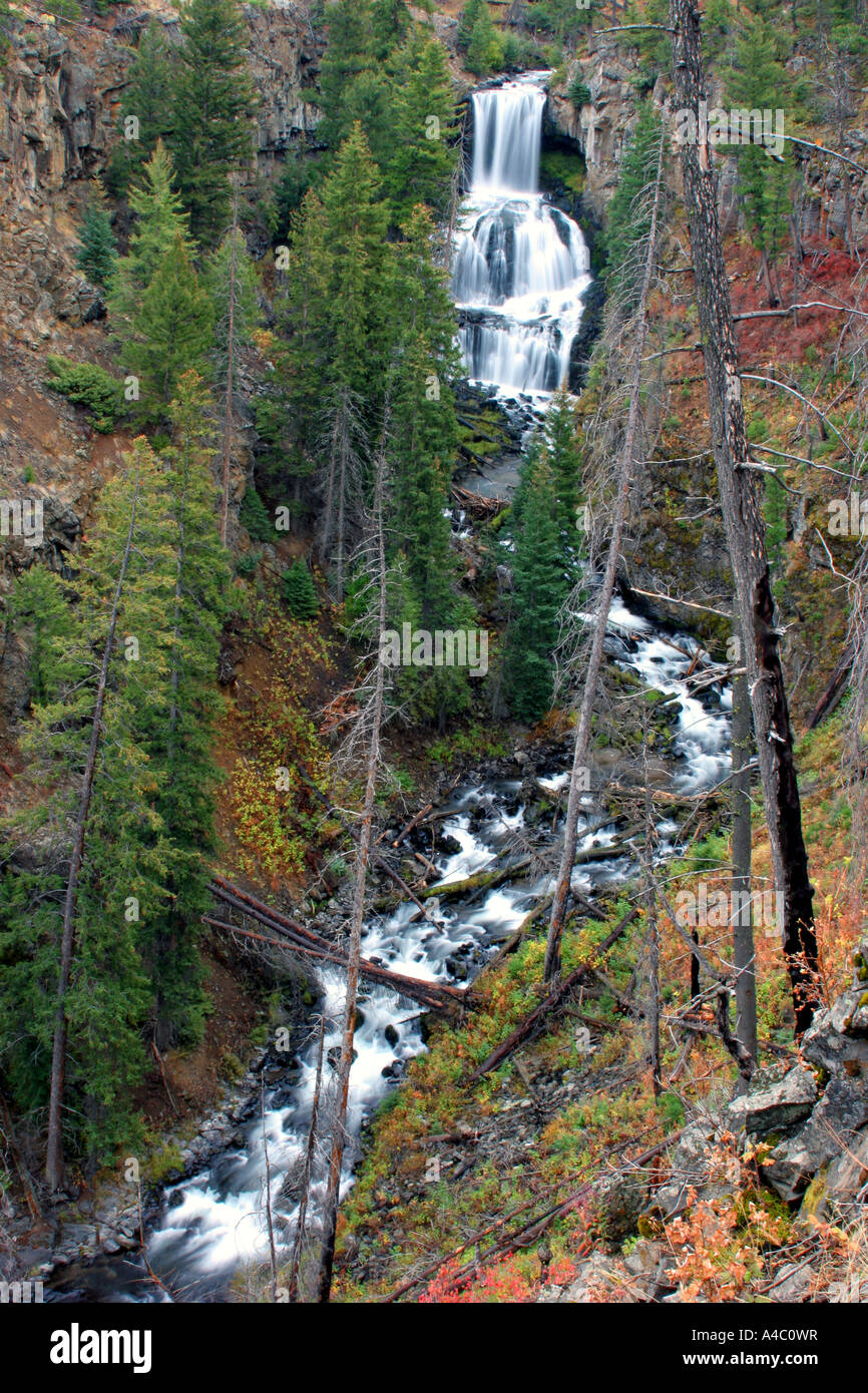 undine falls, yellowstone national park, wyoming Stock Photo - Alamy