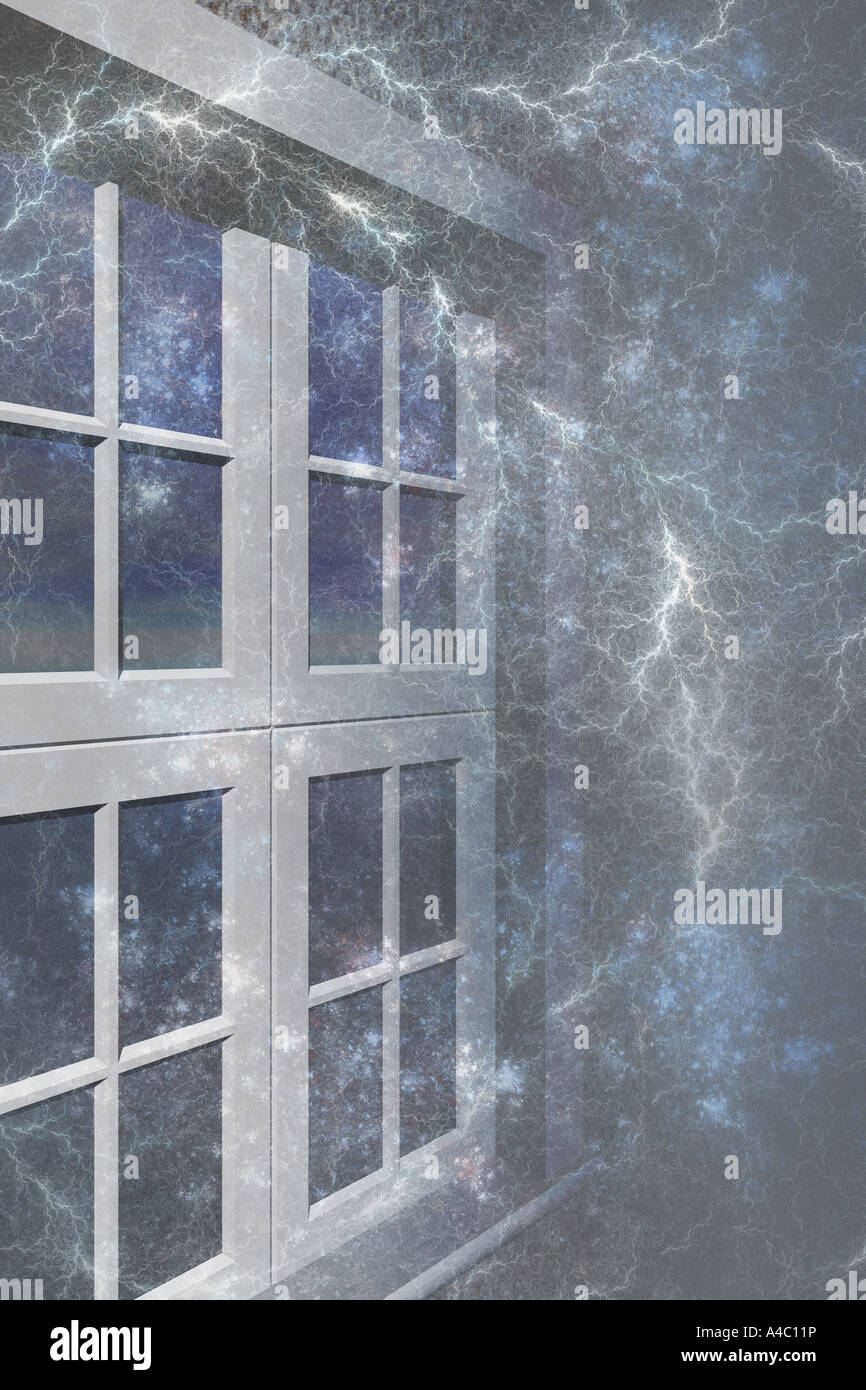 Window lightning storm hi-res stock photography and images - Alamy