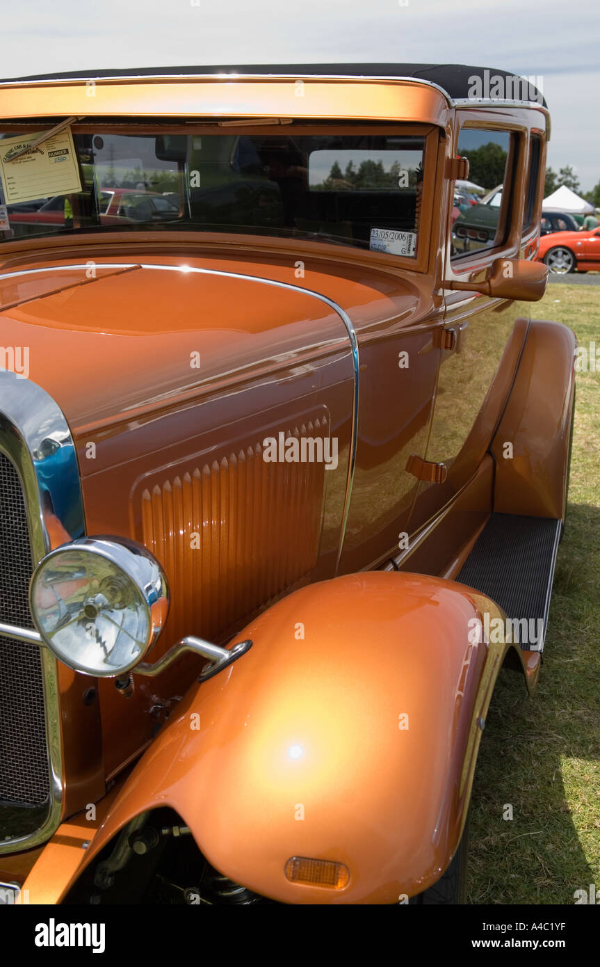 Classic Ford Model T in metallic orange Stock Photo - Alamy