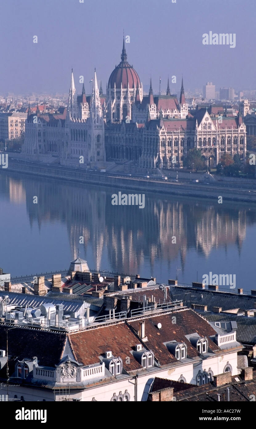 View of Budapest with Parliament Building Budapest Hungary Stock Photo ...