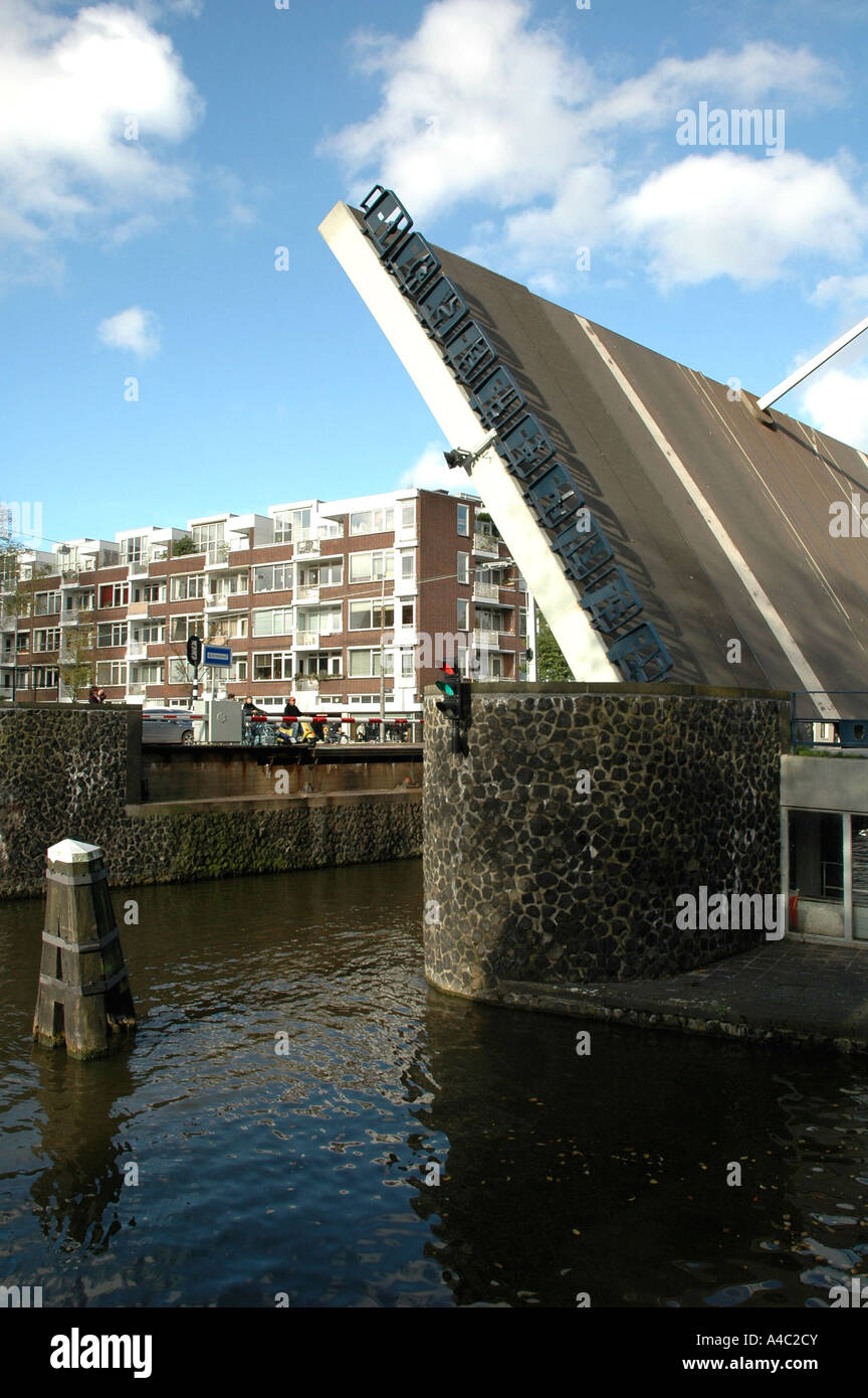 Amsterdam lift bridge canal hi-res stock photography and images - Alamy