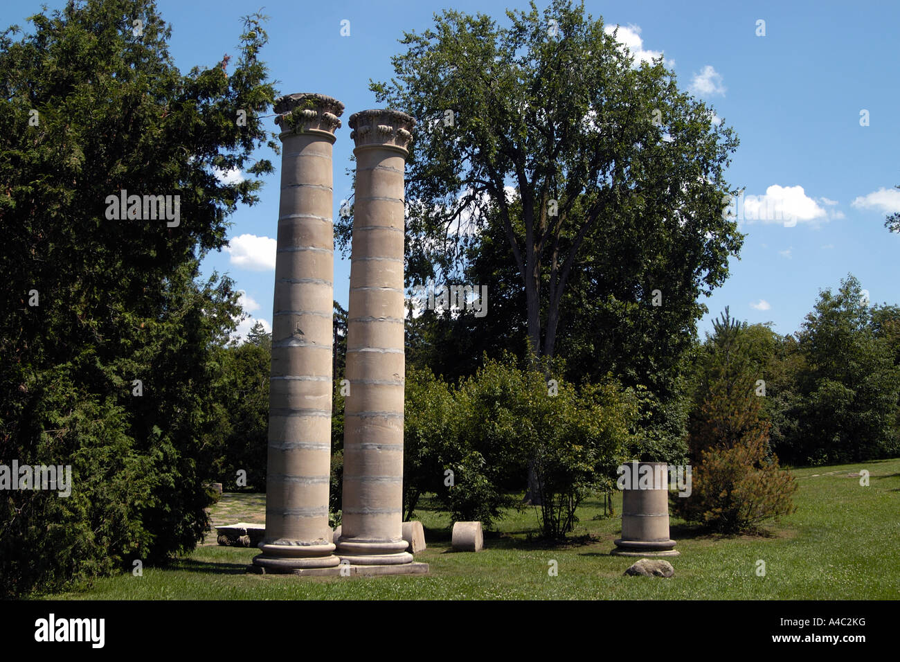 Carnegie Library Columns at Rockcliffe Park Stock Photo - Alamy